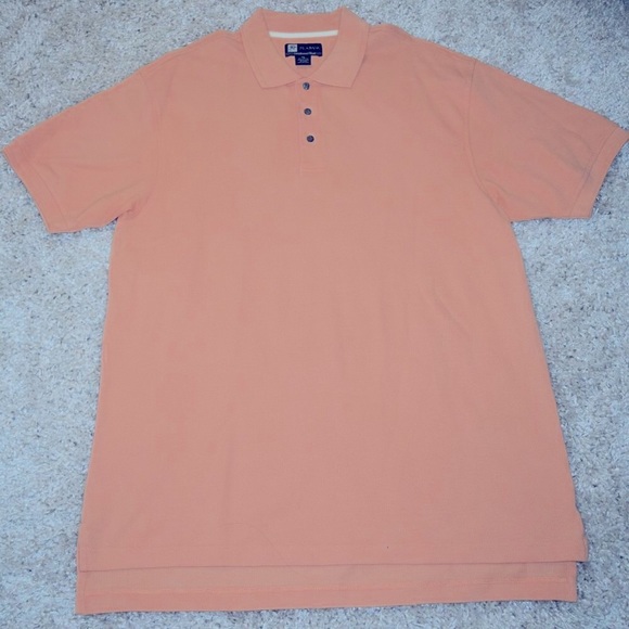 Jos. A. Bank | Shirts | Jos A Bank Leadbetter Golf Ribbed Pique Peach Polo Shirt 368 Tennis ...
